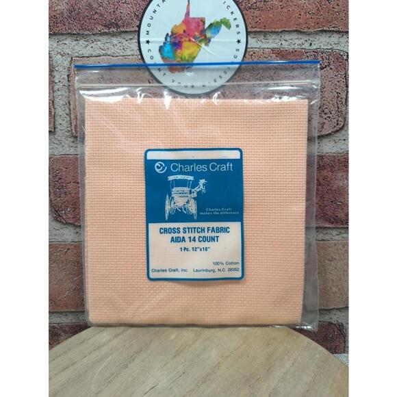 Office | Charles Craft 10 Cotton Cross Stitch Fabric Aida 14 Count 12 X ...